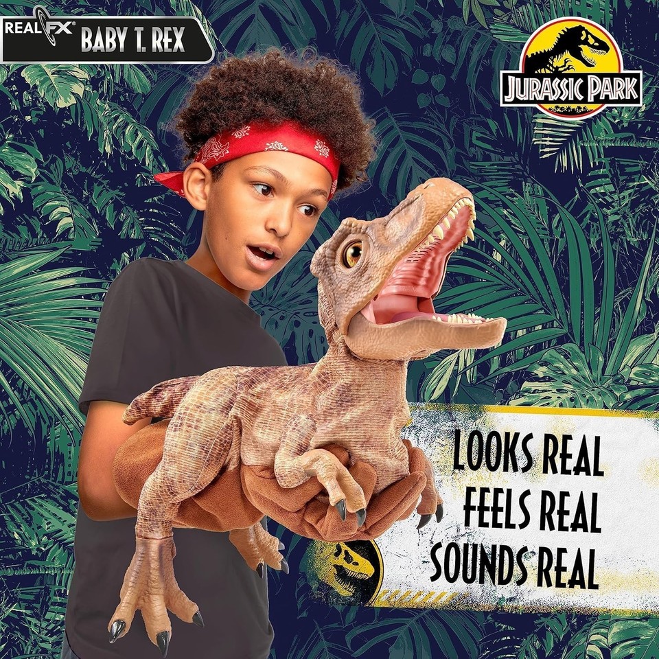 Jurassic Park Real FX Baby T.REX Dinosaur WOW! STUFF | eBay