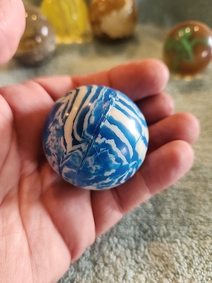Vintage Large 2" Superball Collection 7 Balls Snake Frog Swirls | eBay