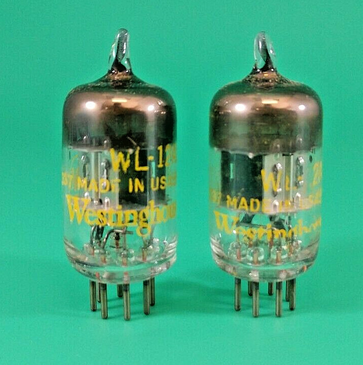 LOT OF 2 WESTINGHOUSE WL-12AL5 VINTAGE ELECTRON TUBE 1959 AUDIO RADIO ...