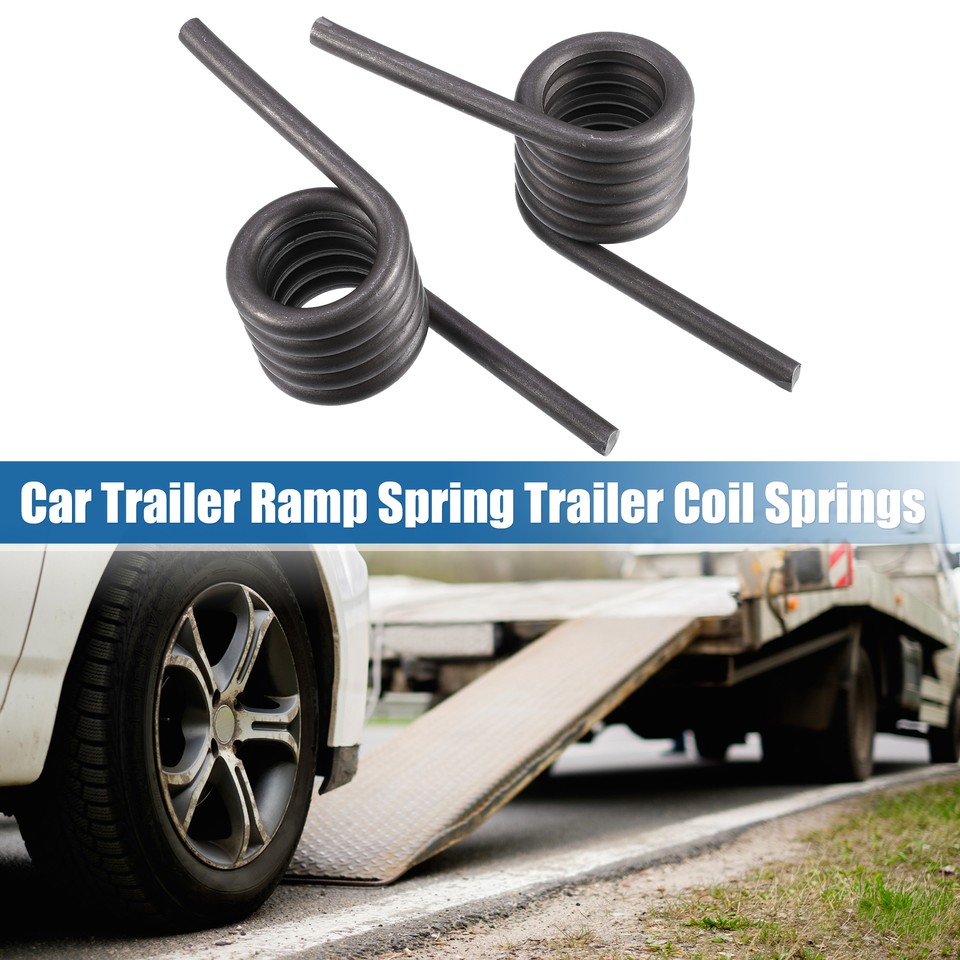 2PCS Car Trailer Ramp Spring Trailer Coil Springs Left Right Side ...