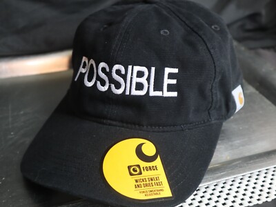 Carhartt Canvas Adjustable Hat Black 1 Size Cap POSSIBLE Patch Greg ...