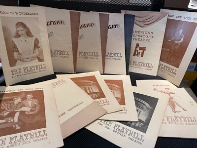Playbills - 1947 / 1948 Musicals, Plays - famous Shows, famous Actors ...