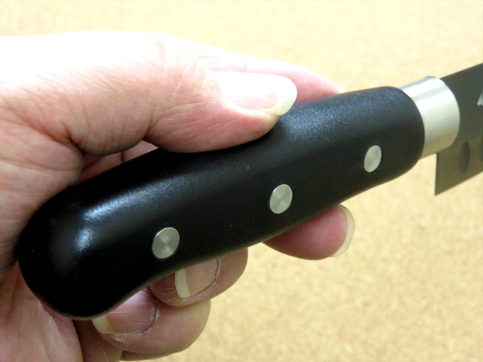 Japanese Masamune Kitchen Dimple Santoku Knife 5.9" Titanium Coating ...