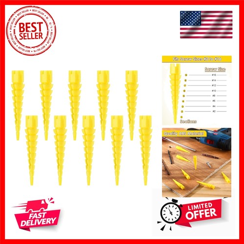 10 Pcs Patent Pending Wood Anchor, Stripped Screw Hole Repair Kit for ...