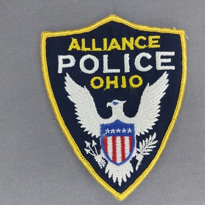 Alliance Ohio Police Shoulder 5" Patch OH Eagle Arrows Shield | eBay