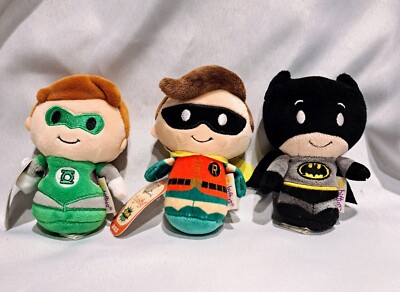 Hallmark Itty Bittys Bitty DC Classic Batman Robin Green Lantern Plush ...