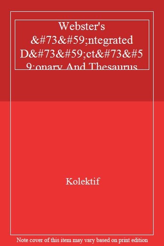Webster's Integrated Dictionary and Thesaurus By Geddes | eBay