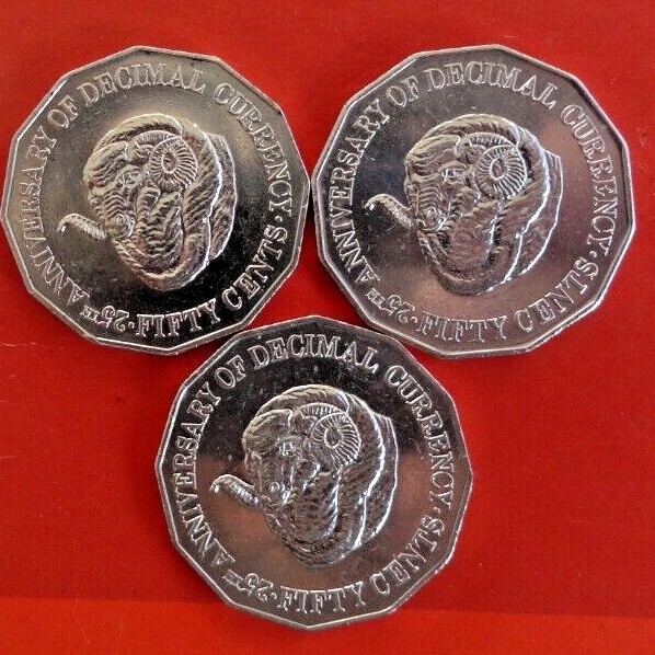 1991 Ram's Head 50c Almost Uncirculated( aUNC) Coin | eBay