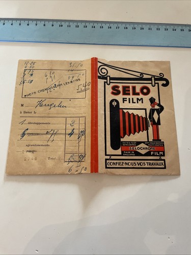 Pochette Photo Ancienne Publicitaire Selo Film Bromure Ilford | eBay