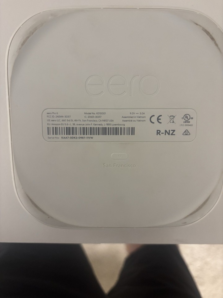 eero Pro 6 AX4200 Tri-Band Mesh Wi-Fi 6 Router K010001 | eBay