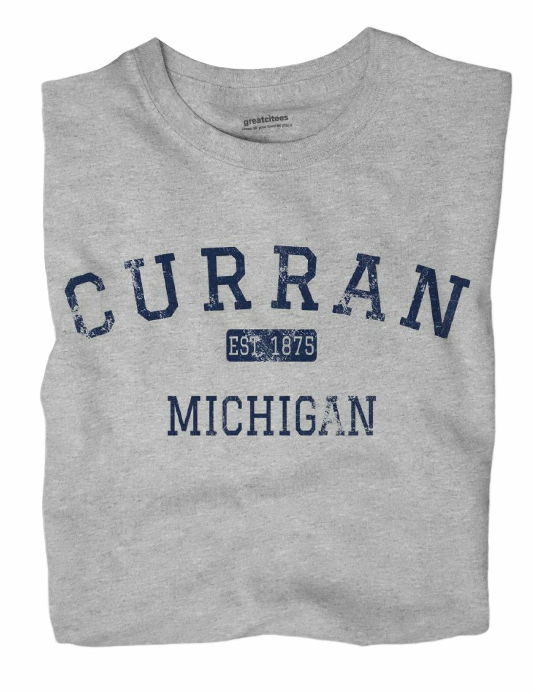 Curran Michigan MI T-Shirt EST | eBay