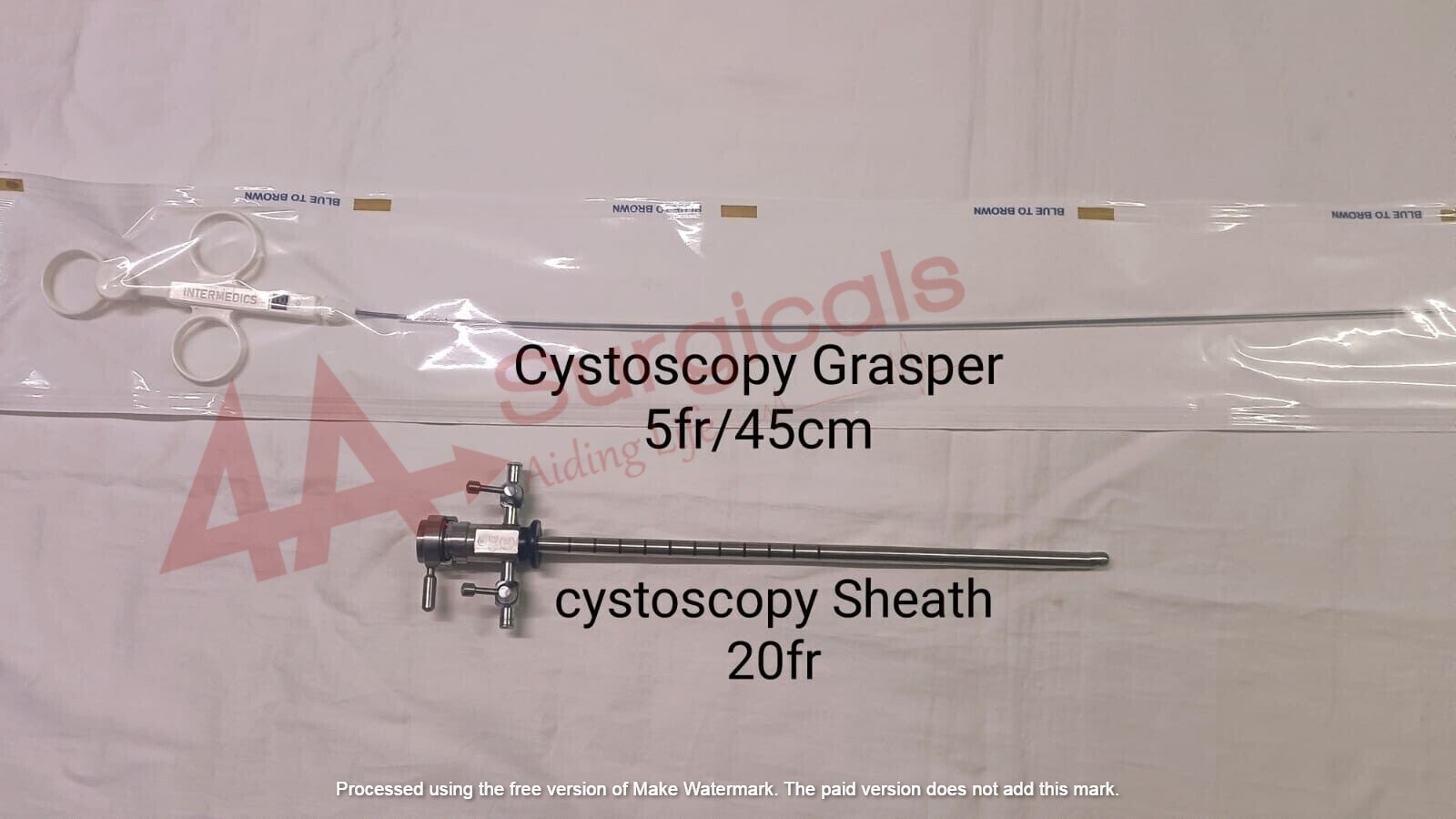 4A Cystoscopy Sheath With Obturator 20Fr + Cystoscopy Graspers 5fr | eBay