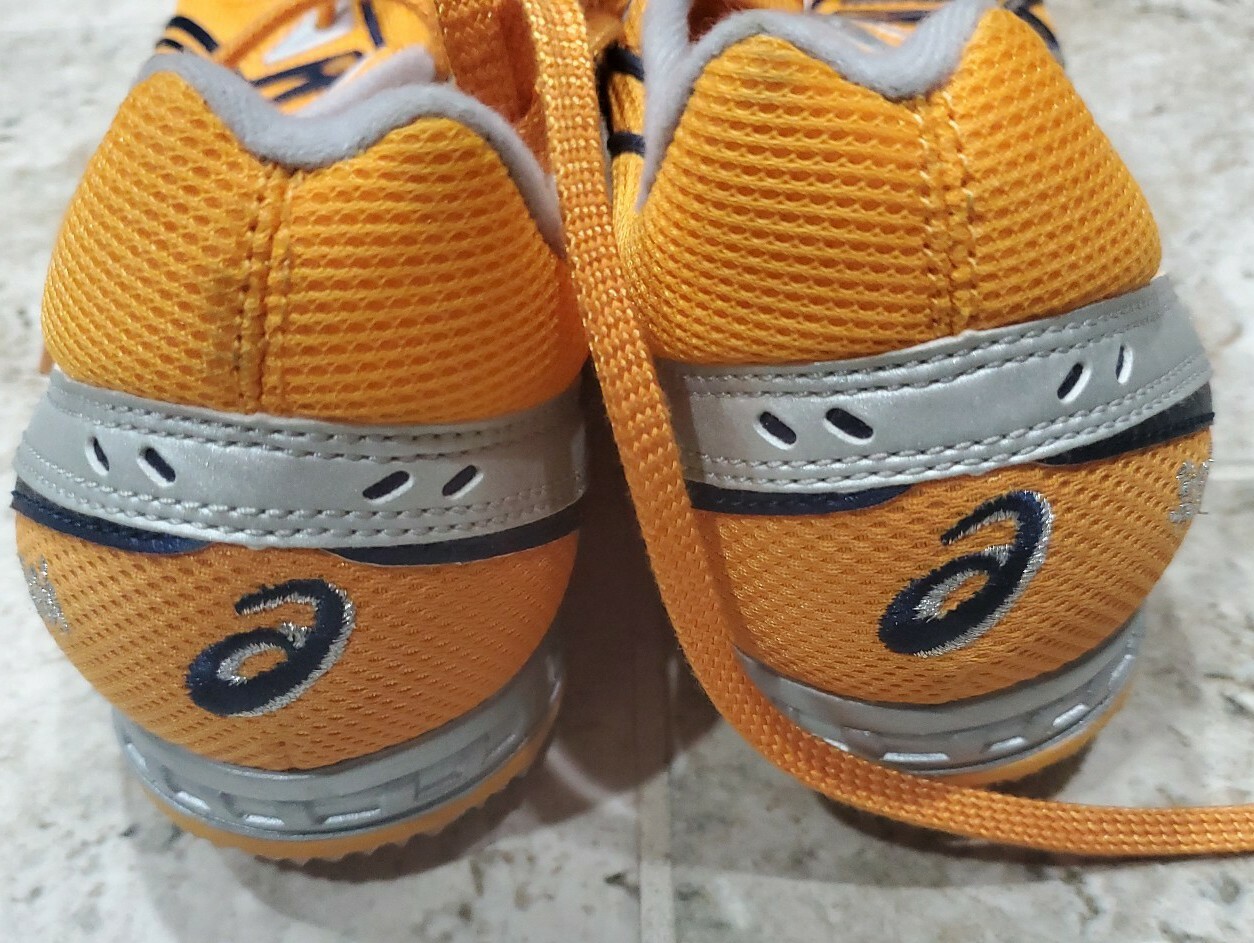 RARE ASICS SPEVA ORANGE TRACK SHOES MEN'S SIZE US9.5 GN212 ONLY ...