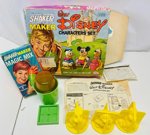 IDEAL SHAKER MAKER Disney Set 1972 Boxed Mickey Donald Goofy Incomplete READ | eBay
