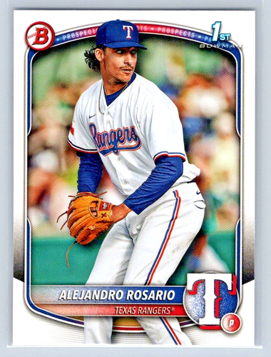 2025 Bowman Baseball - Alejandro Rosario - Texas Rangers - Paper - #BP ...