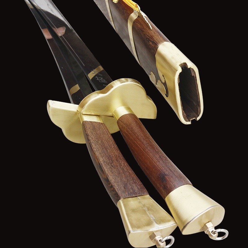 Wushu Double BroadSwords Tai Chi Kungfu Double Swords Swan Dao Shuang ...