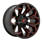 FUEL Assault D787 20X9 5X114.3/5X127 Offset 1 Matte Black Red Milled ...