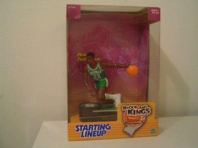 MAGIC JOHNSON BACKBOARD KINGS NBA STARTING LINEUP MICHIGAN STATE | eBay