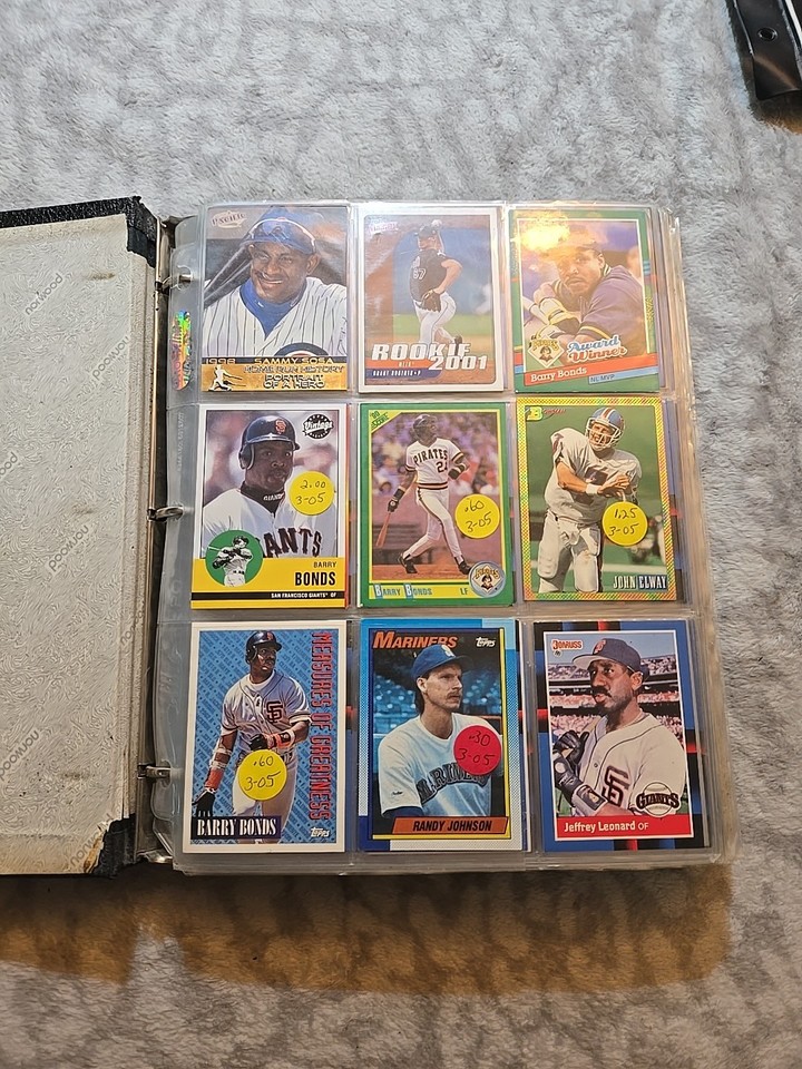 Vintage Baseball & Football Card Album Lot 1980s–2000s 50+ Pages Mixed ...