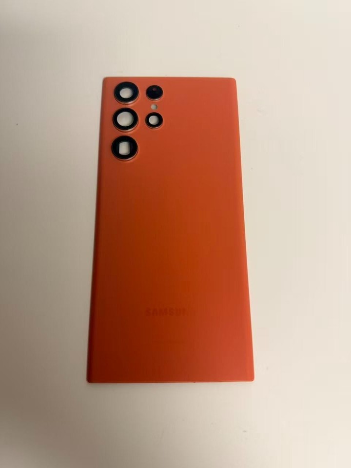 Back Panel for Galaxy S22 Ultra Red / Blue Replacement Back Cover ...