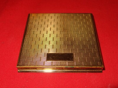 ANTIQUE SQUARE CIGARETTE CASE CARRY ALL - STASH BOX - MONEY HOLDER ...