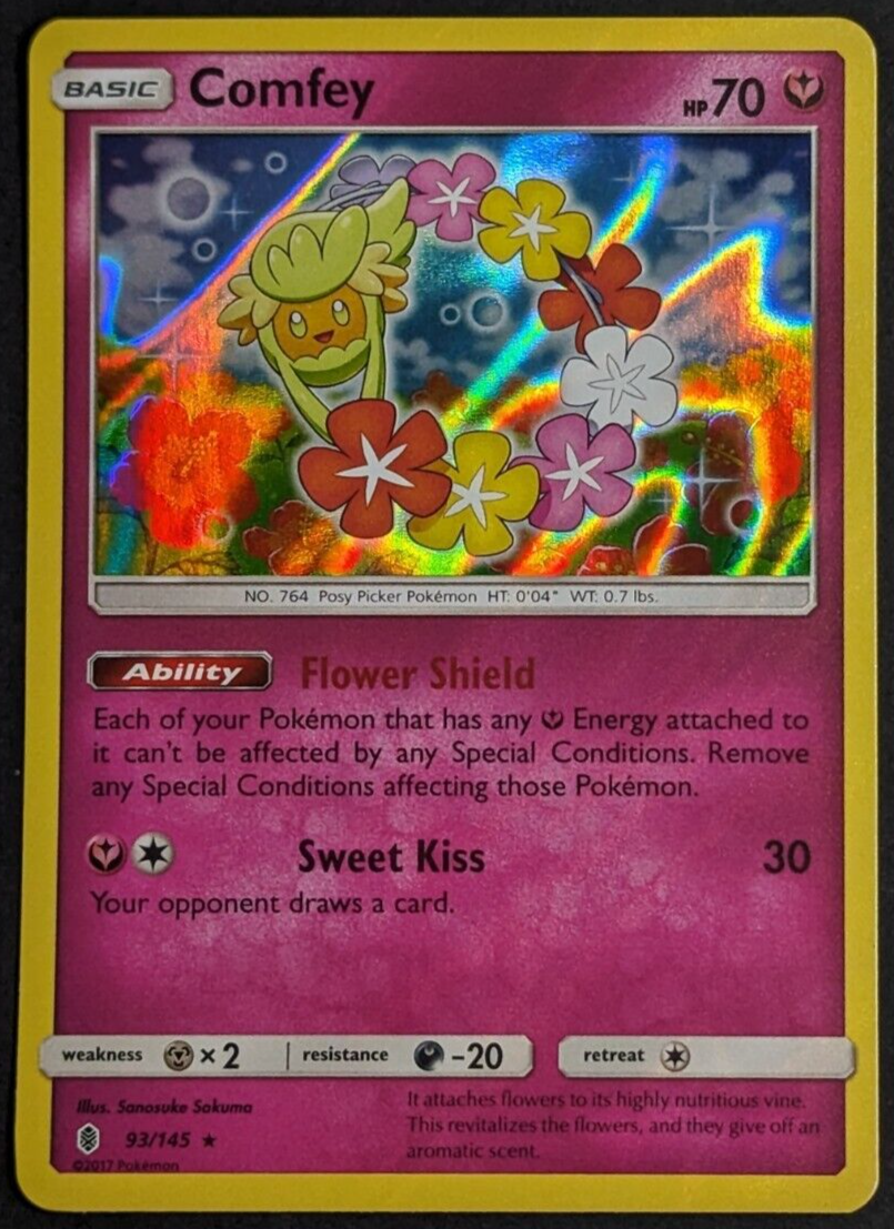 Comfey Holo NM 93/145 Guardians Rising Pokemon Card | eBay
