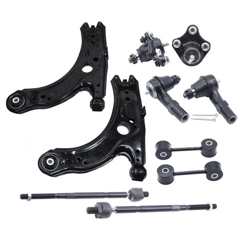 10pc Front Lower Control Arm Ball Joint Tie Rod End Kit for VW Beetle ...