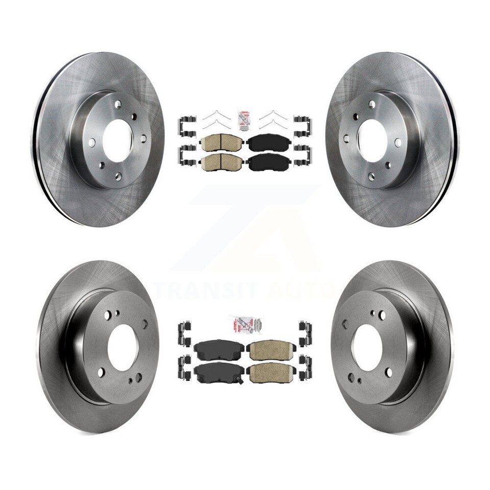 Front Rear Ceramic Pads And Disc Brake Rotors Kit For Nissan Sentra ...