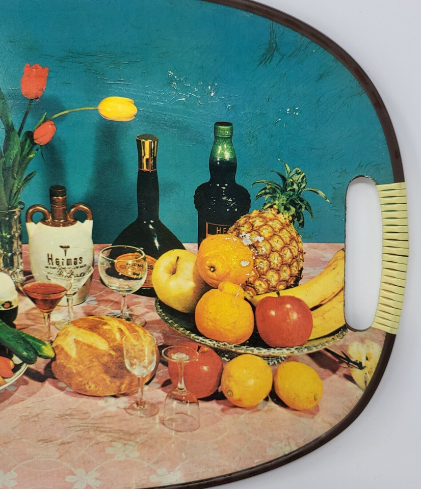 VTG MCM Fiberglass Serving Tray Whimsical Picnic Kitschy Salem ...