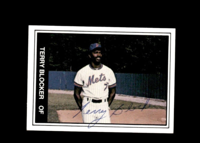 Terry Blocker 1981 TCMA Jackson Mets authentic autographed card | eBay