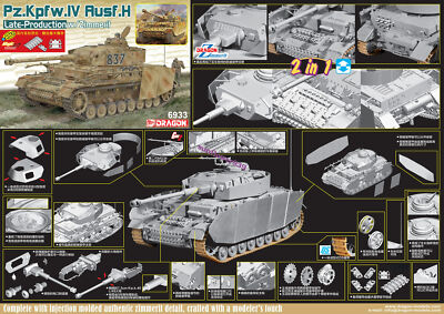 Dragon 6933 1/35 PZ.KPFW.IV RUSF.H LATE-PRODUCTION W/ZIMMEIT | eBay