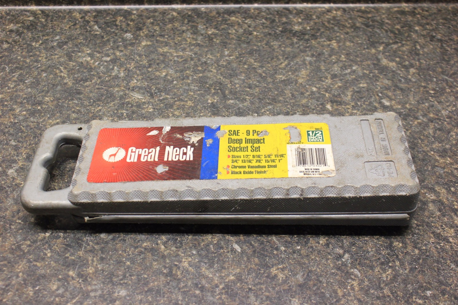 GREAT NECK SOCKET SAE-9 PCS, DEEP IMPACT SOCKET 104567-2 (JR) LOC.BY1 ...