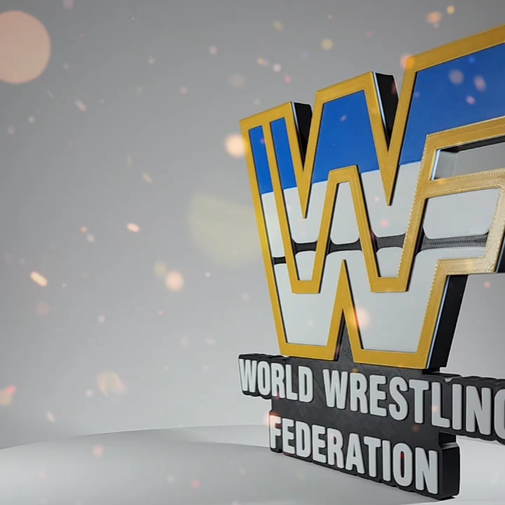 WWF World Wrestling Federation 3D printed stand | Wrestling display ...
