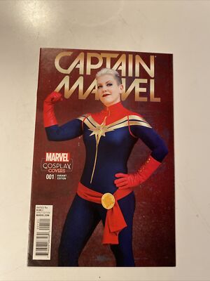 Captain Marvel #1 Comic Book Variant Cosplay Cover. 2016 | eBay