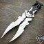 8.5" Dual Blade Fantasy Cosplay Folding Pocket Knife Tactical Combat ...