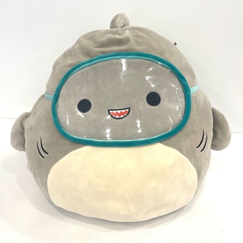 Squishmallow Gordon the Shark 16 inch Large KellyToy Plush with Goggles ...