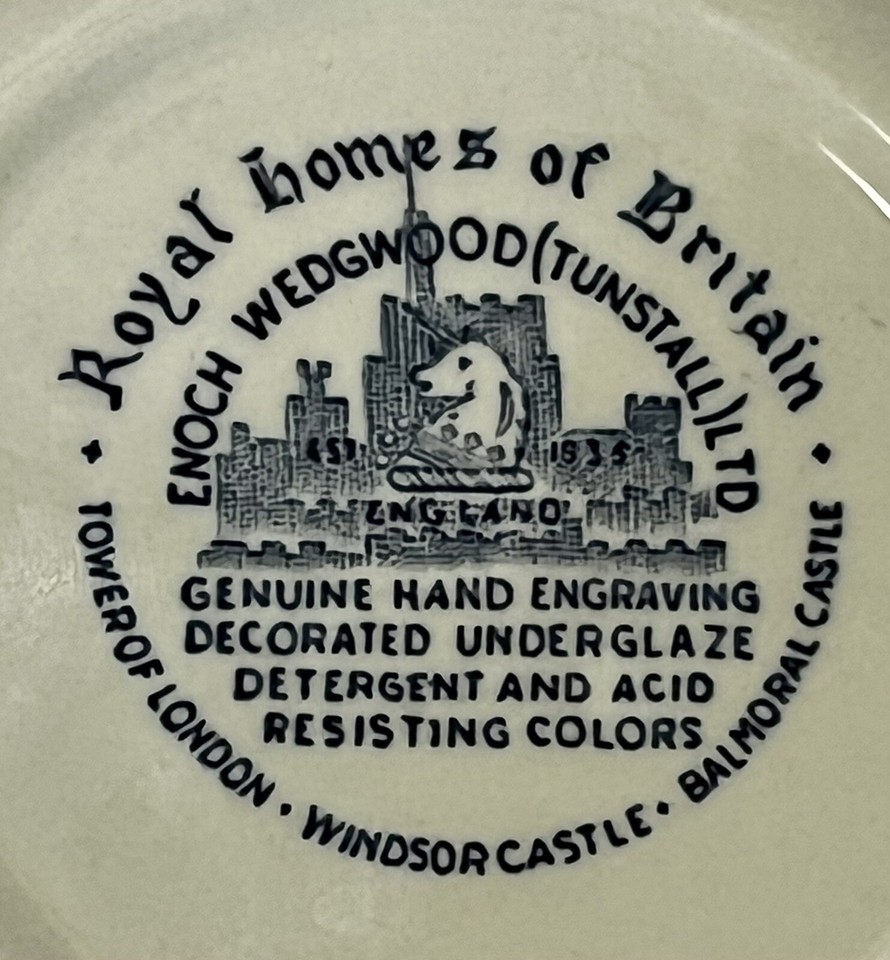 Wedgwood Royal Homes of Britain Windsor Castle Bread Plate 6” Excel ...