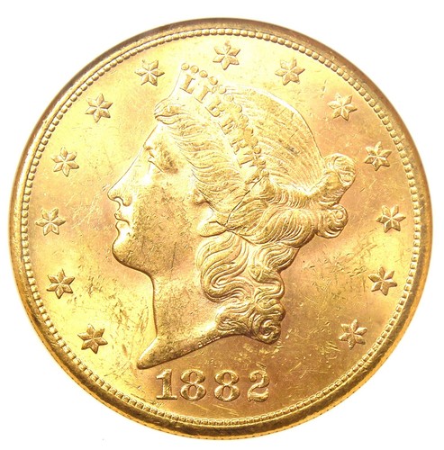 1882-S Liberty Gold Double Eagle $20 Coin - NGC MS62 (BU UNC) - $5,500 ...