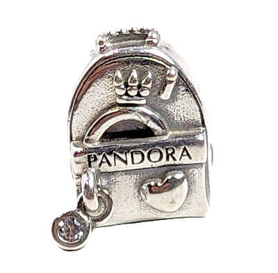 Authentic Pandora Charm, Adventure Bag, #797859CZ | eBay