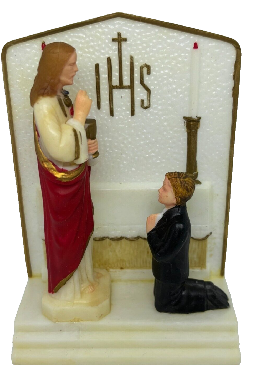 Vintage 1950s First Holy Communion Plastic Figurine Little Boy Jesus ...