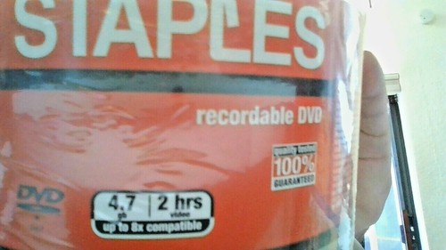 Staples DVD+R 50 Disc Spindle - 4.7gb up to 8x compatible 120minutes ...