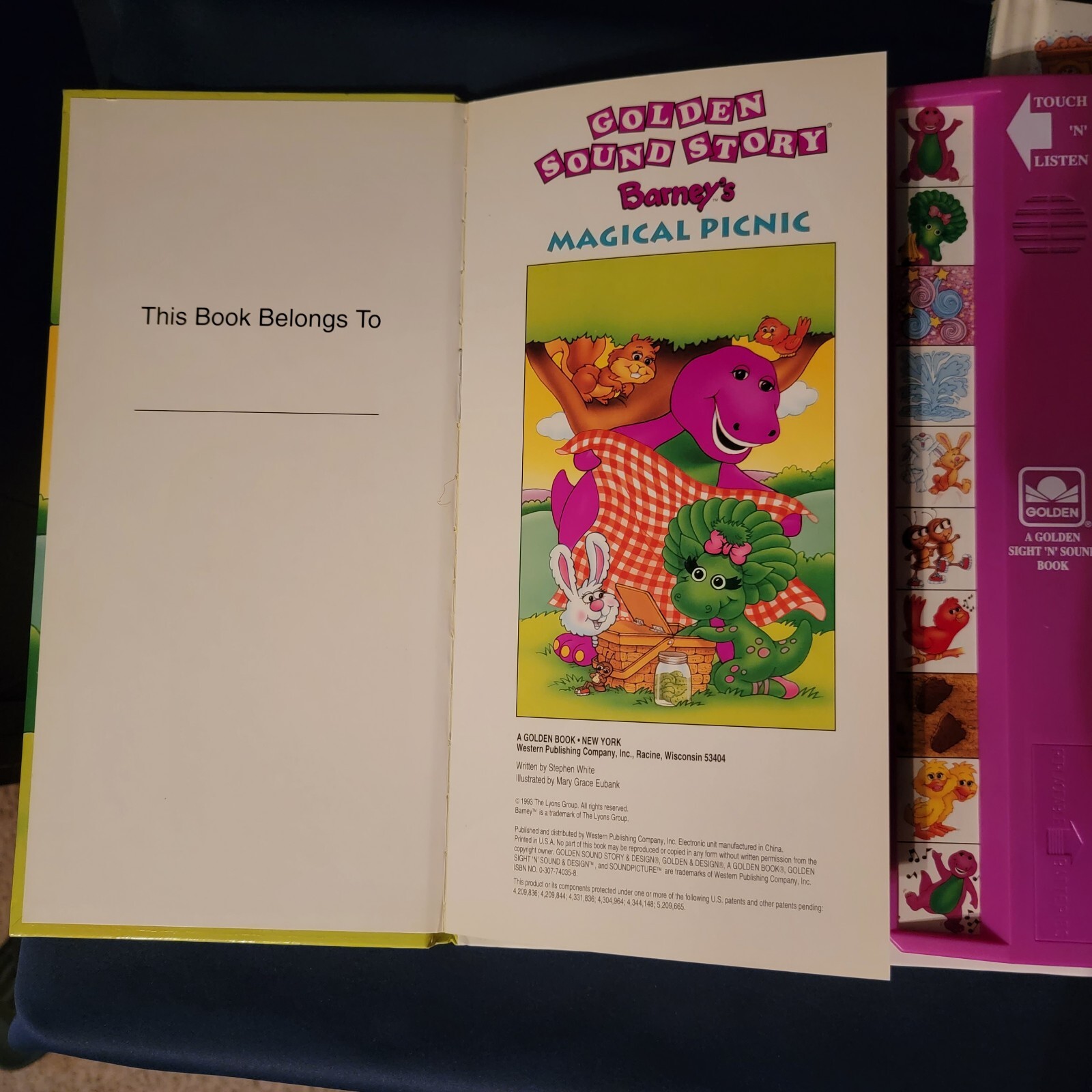 Golden Sound Story BARNEY'S MAGICAL PICNIC (Works) With VHS & Other ...