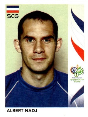 2006 Panini FIFA World Cup Soccer Sticker Albert Nadj Serbia and ...