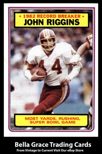 1983 Topps John Riggins #8 Washington Redskins NFL Football | eBay