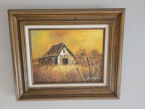 Vintage Karl Neumann Barn Painting Oringal | eBay