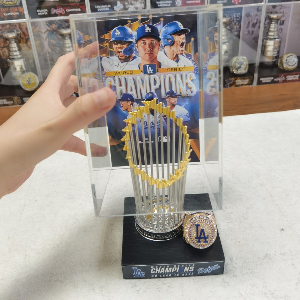 2024 LA Dodgers MLB World Series Championship Trophy & Ring with ...