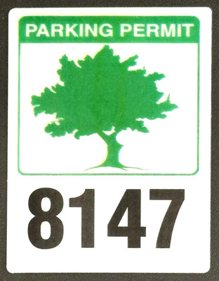 ⭐NEW!⭐ 48/PK PARKING PERMIT WINDOW CLING STICKERS SEQUENTIAL NUMBERS ...