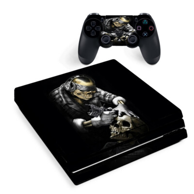 PS4 Pro Console Skins Decal Wrap ONLY - Skeleton tattooer | eBay