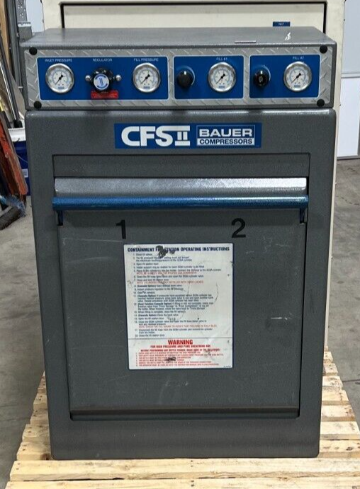 Bauer CFS-II 2 Position Containment Fill Station (SCUBA, SCBA ...