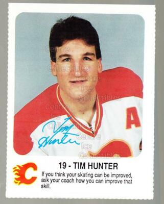1987-88 Calgary Flames Red Rooster #9 Tim Hunter | eBay